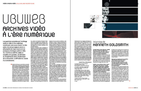 UbuWeb - Magazine des Cultures Digitales